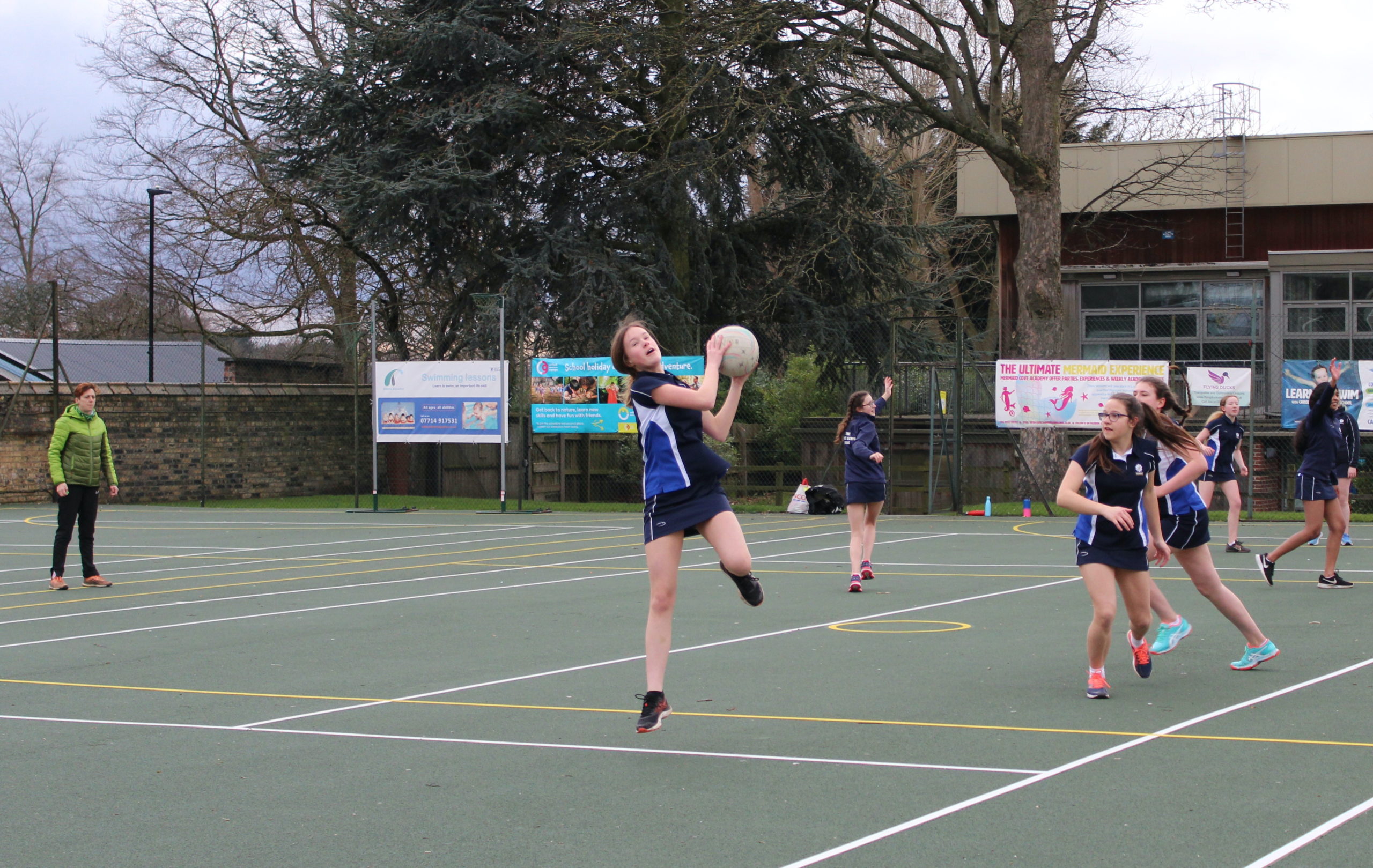 Netball drills at The Mount School York - The Mount School